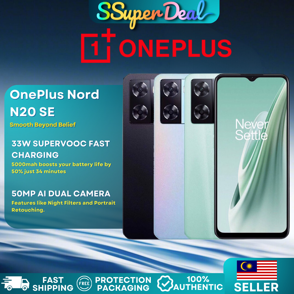 OnePlus Nord N20 SE 33W SUPERVOOC 5000mAh OnePlus Premium Design ...