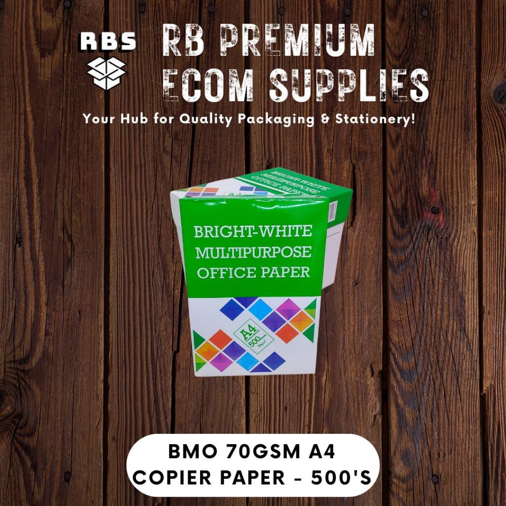 Bright-White Multipurpose Office A4 Paper 70gsm - 1 BOX (5 reams x 500 ...