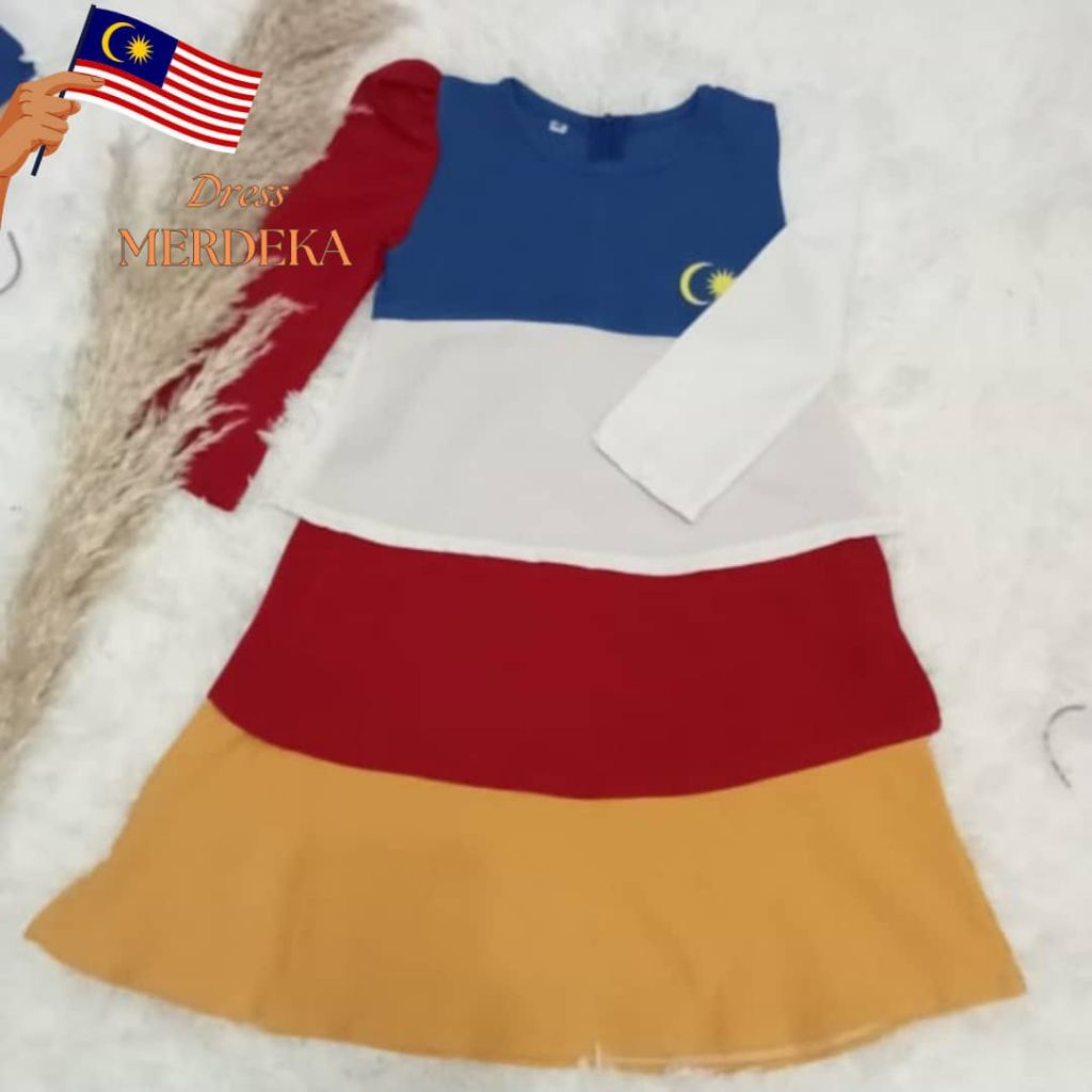 BAJU MARDEKA GIRLS & BOY, KEBAYA PRINTED MERDEKA, TELOK BELANGA MERDEKA ...