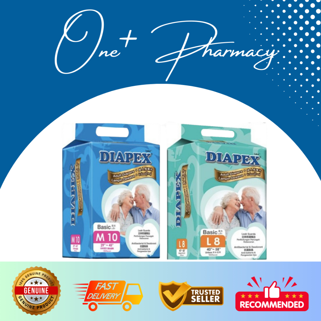 Diapex basic tape diapers M/L | Shopee Malaysia
