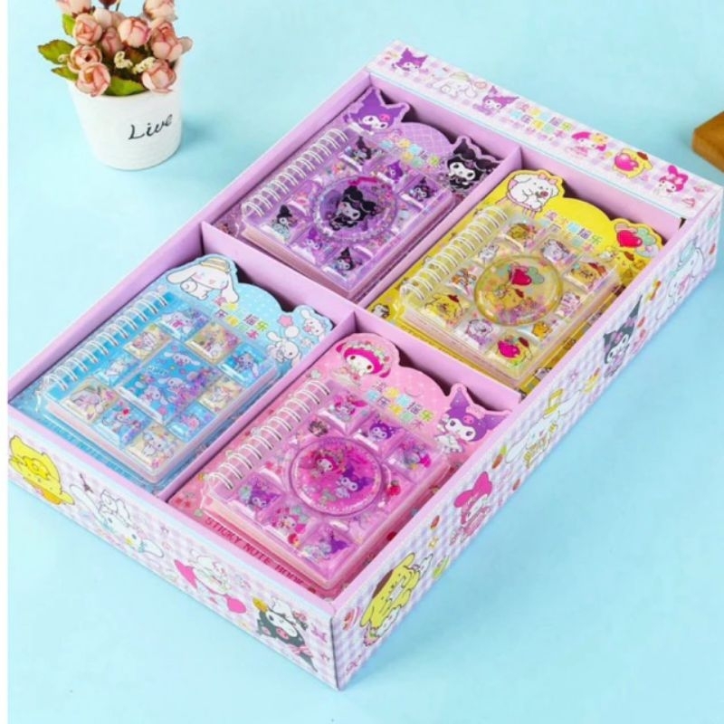 Notebook Sanrio Quicksand Shaker Decompression Coil Sharing Notebook ...