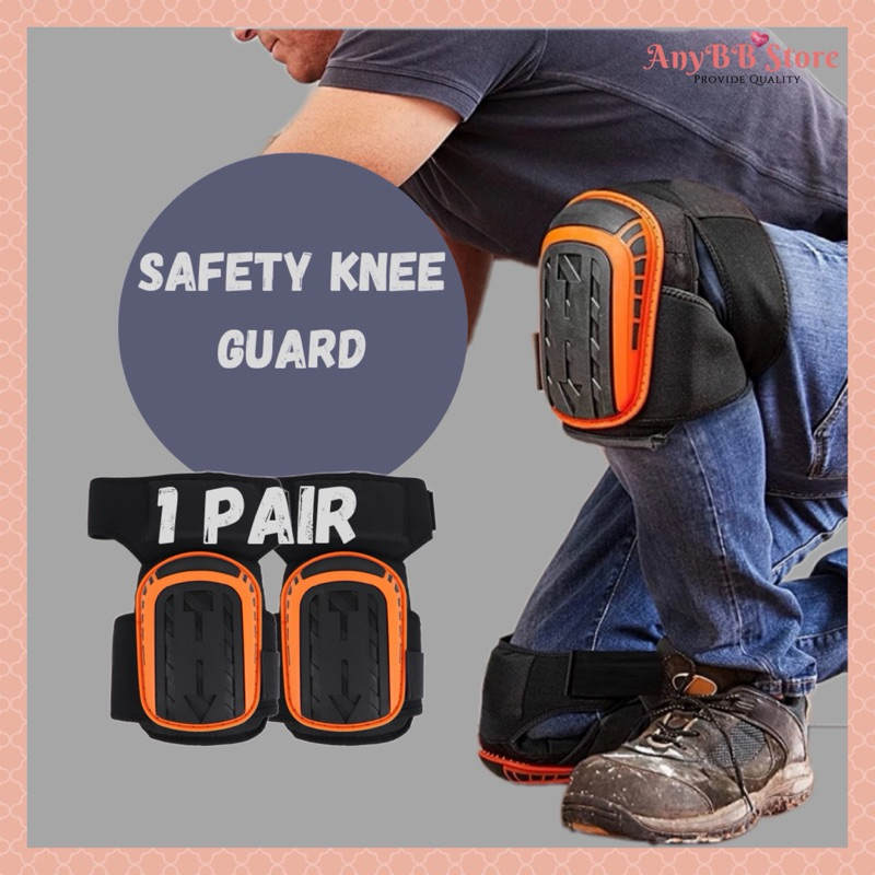 🇲🇾Extended Heavy Duty Hard Shield 1 Pair Knee Guard Solid Industrial ...