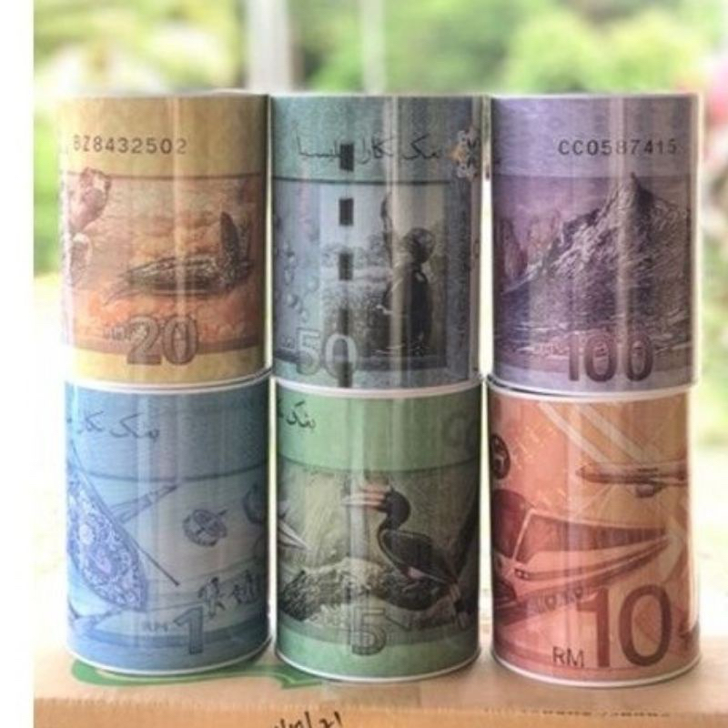 Tabung Duit Syiling atau Duit Kertas Money Coin Tin Kid Adult Saving ...