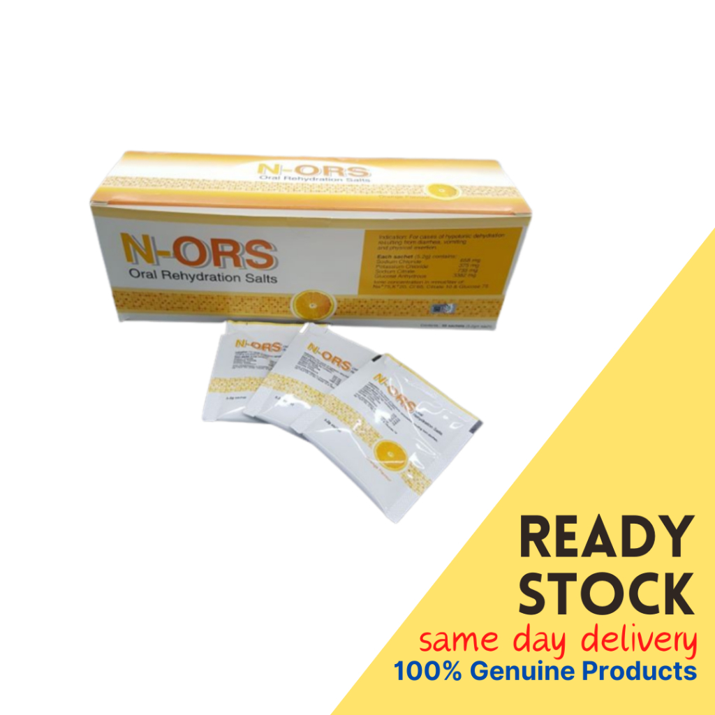 N-ORS REHYDRATION SALTS (ORANGE FLAVOUR) 50x5.2G Original | Shopee Malaysia
