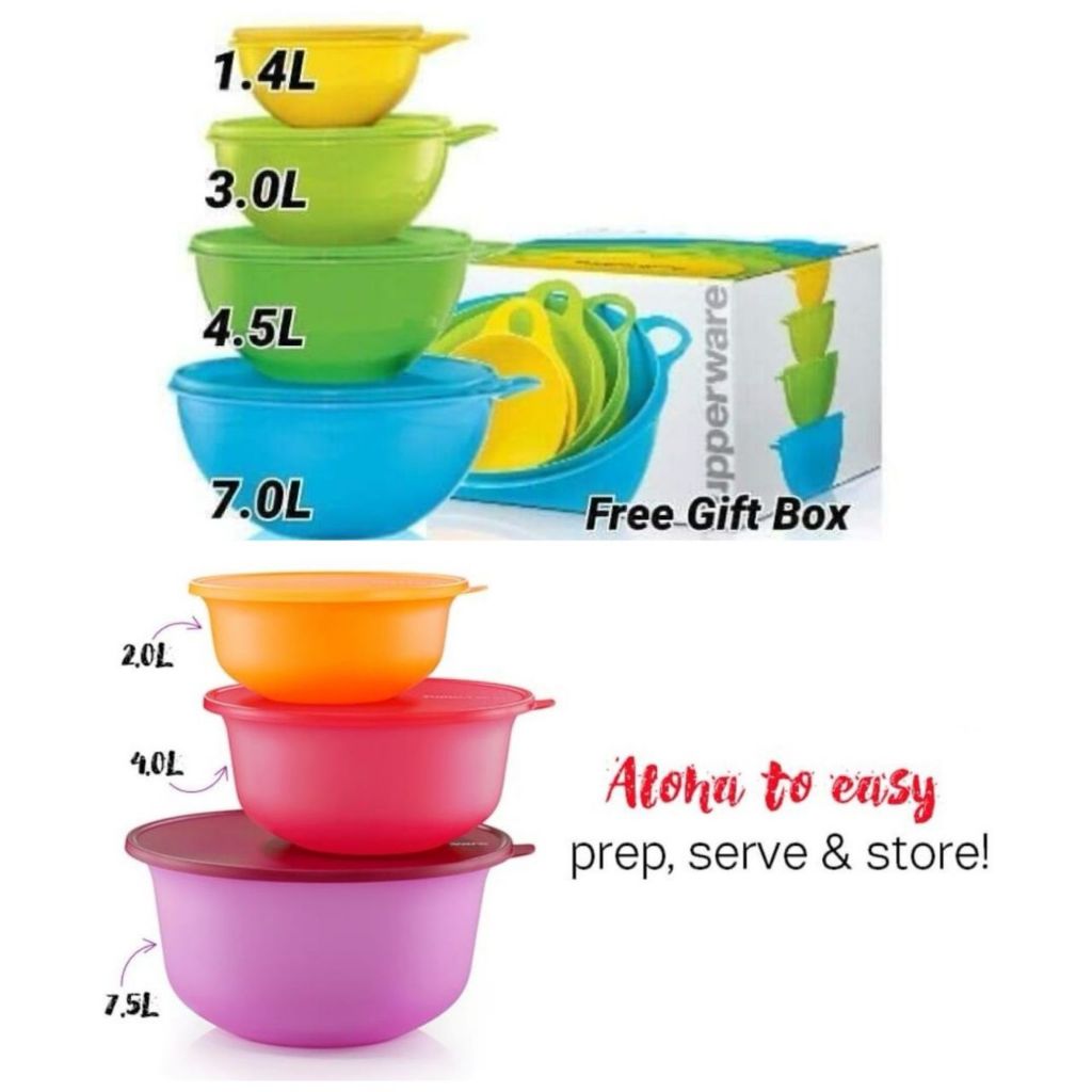 2106 Tupperware Gift Set That's A Bowl Tower(4)+Free Gift Box-Ready ...