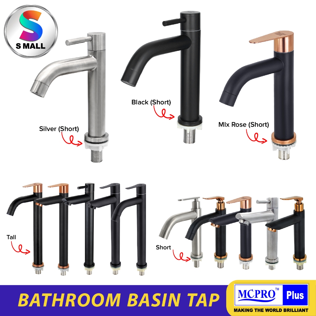 MCPRO Basin Tap Faucet SS04/SSB04/SS114/SS302/SSB15/SS1218/SSR7661 ...