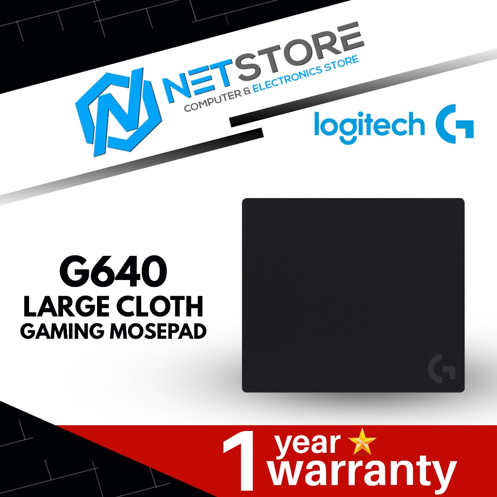 LOGITECH G640 Large Cloth Gaming Mouse Pad - BLACK - 943-000801 ...