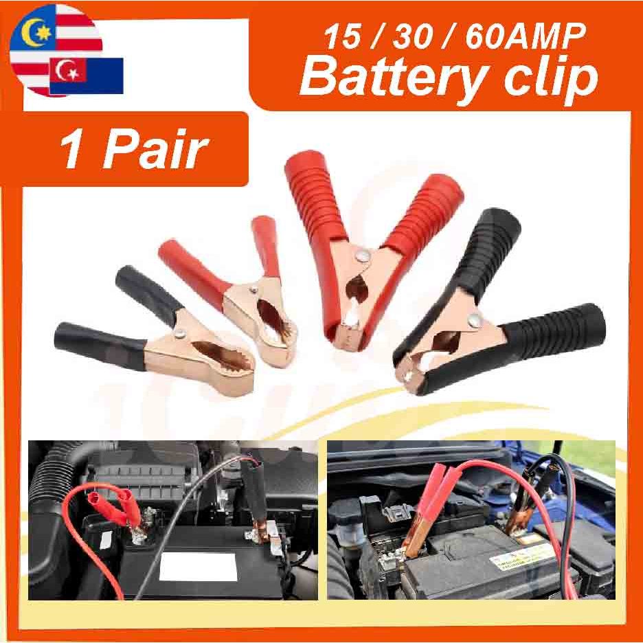 Copper Alligator Battery Clamps 15A / 30A / 60A Battery Clips Test Lead ...