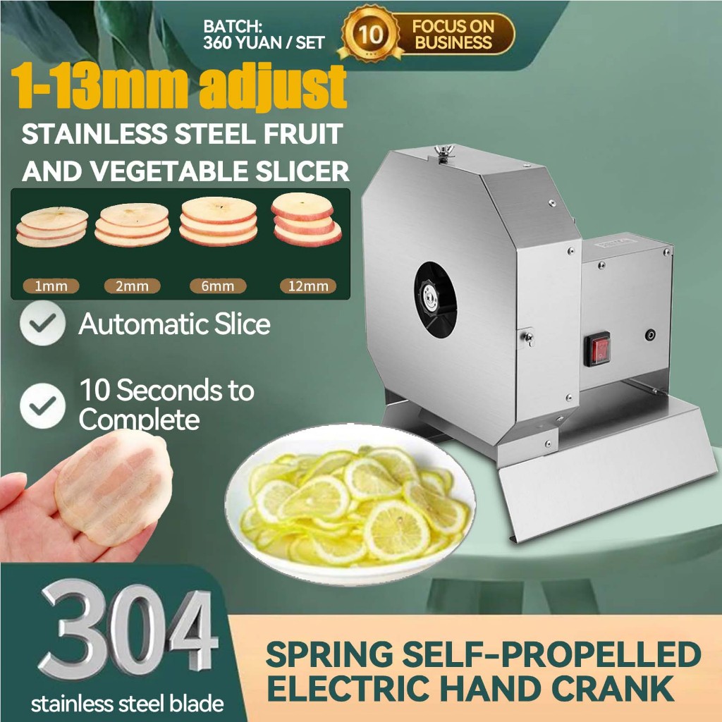 SUKINBO 1-13MM Mesin Hiris Ubi Kayu Kerepek Pisang Bawang Hiris ...