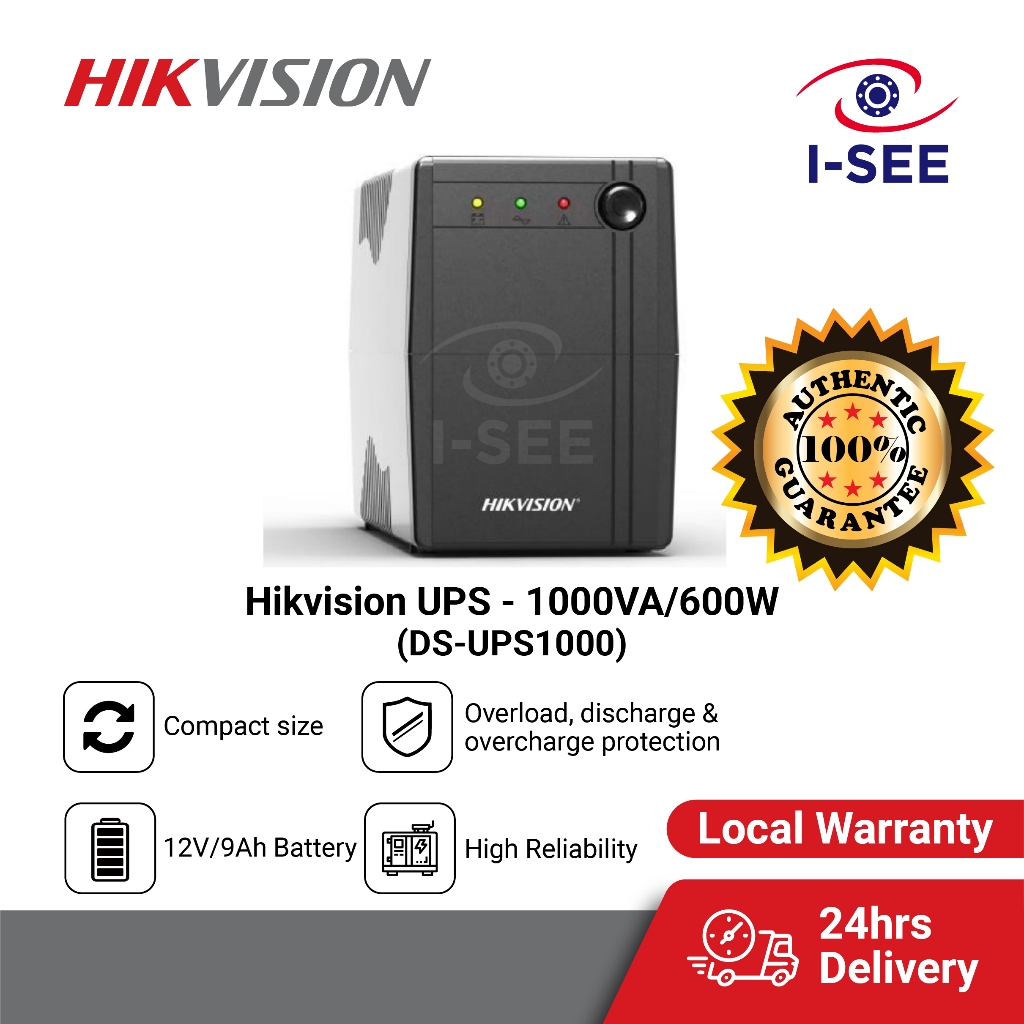 Hikvision UPS 1000VA DS-UPS1000 / 3000VA DS-UPS3000 Backup battery ...