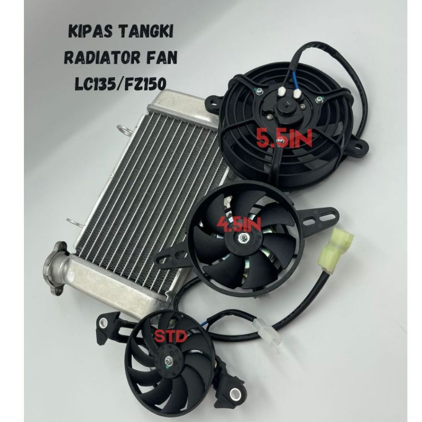 MKSS RACING RADIATOR COOLING FAN YAMAHA LC135 FZ150 FZ 150 LC 135 ...