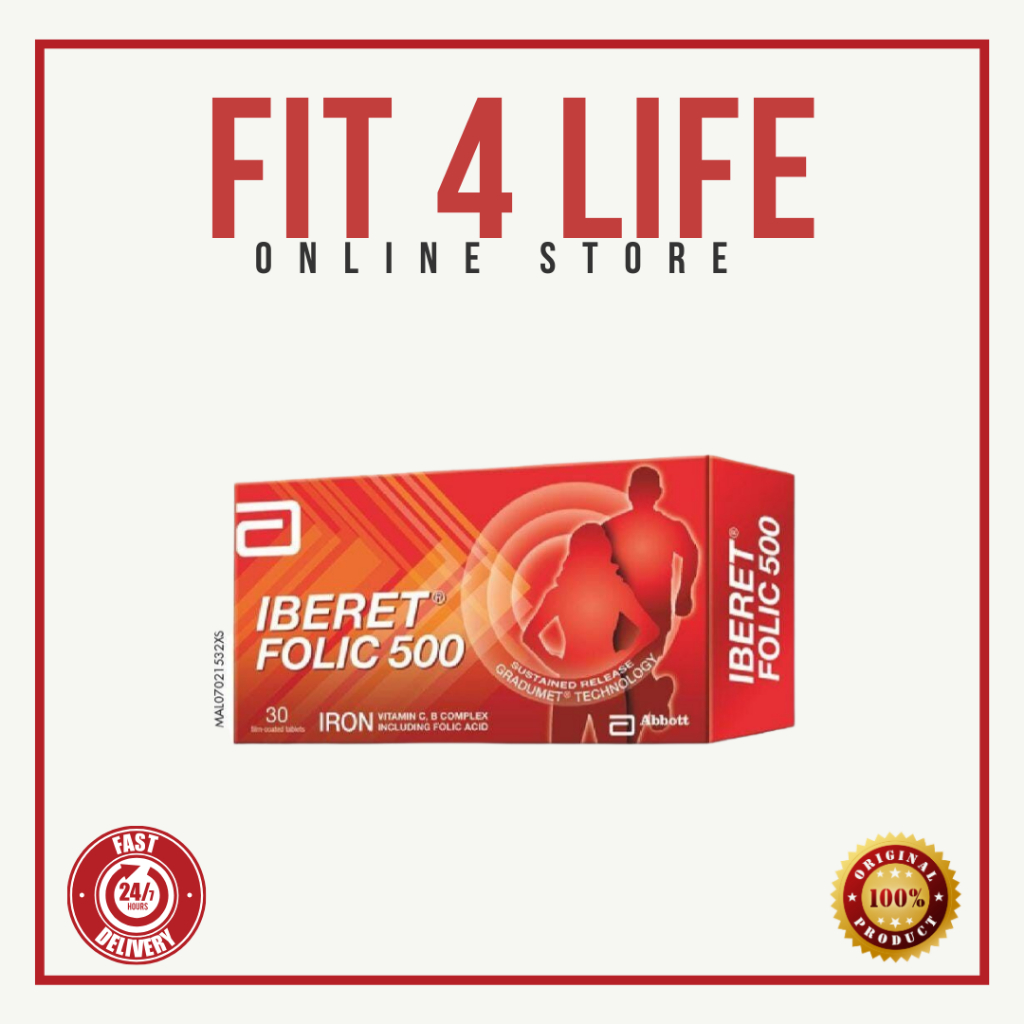 IBERET FOLIC 500 30 TABLETS | Shopee Malaysia