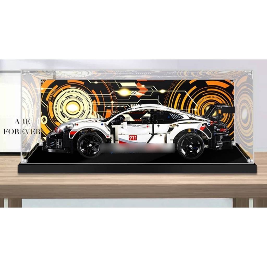 Acrylic Display Case Box 42096 Porsche 911 RSR 42056 Porsche 911 GT3 RS ...