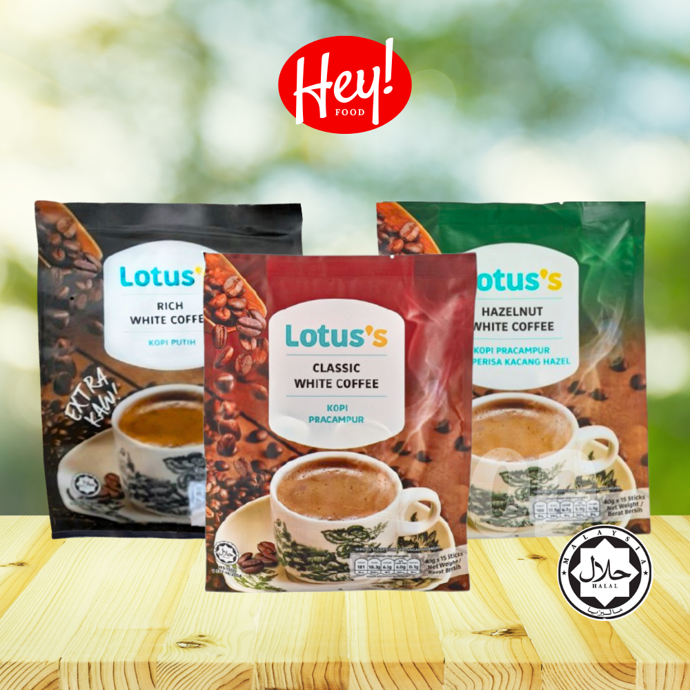LOTUS'S White Coffee Classic/ Hazelnut/ Extra Rich (35g x 15 sticks)/ (35g x 12 sticks) | Shopee ...