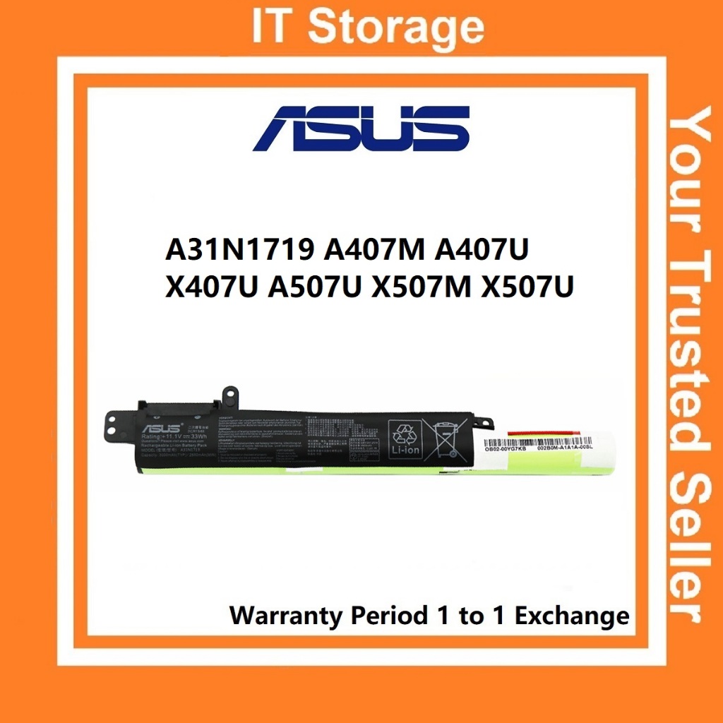 Original Asus A31N1719 A407M A407U X407U X407M A507M X507M 0B110 ...