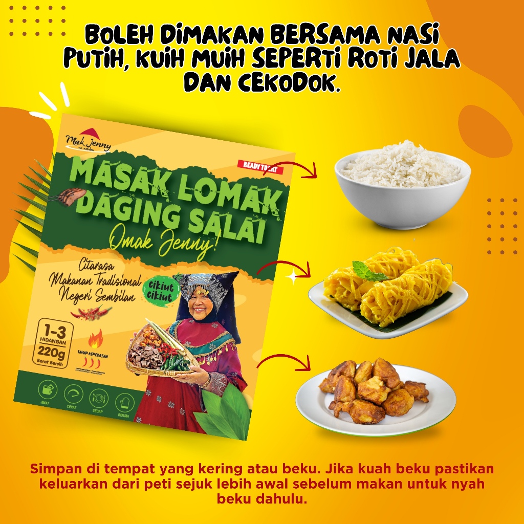 Masak Lemak Daging Salai Omak Jenny Mak Jenny Citarasa negeri sembilan ...