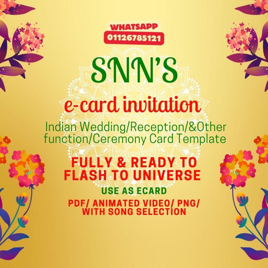 Animated Wedding Invitation Video Template / ECARD/ Ceremony/ All type ...