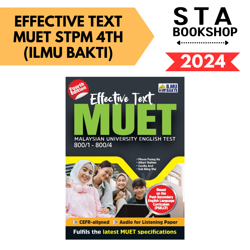 [STA] 2024 EFFECTIVE TEXT MUET STPM 4TH EDITION (ILMU BAKTI) | Shopee ...
