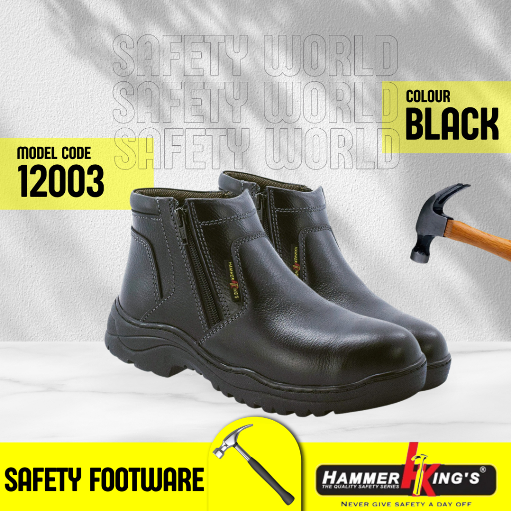 Safety World Hammer Kings Unisex Ladies Safety Shoes Low Cut with Dual ...