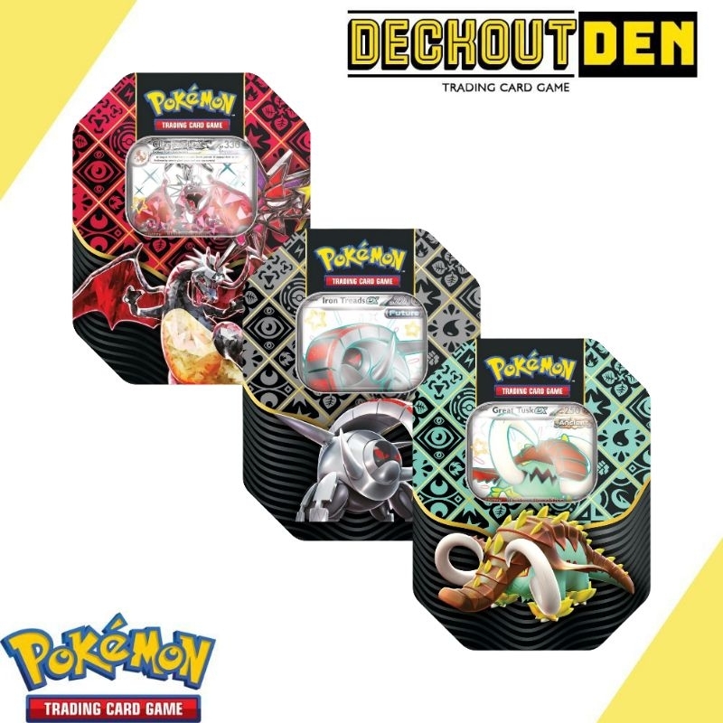 [LIVE RIP] Pokemon TCG 4.5 Paldean Fates Tin (1 Tins 4 Packs) | Shopee ...