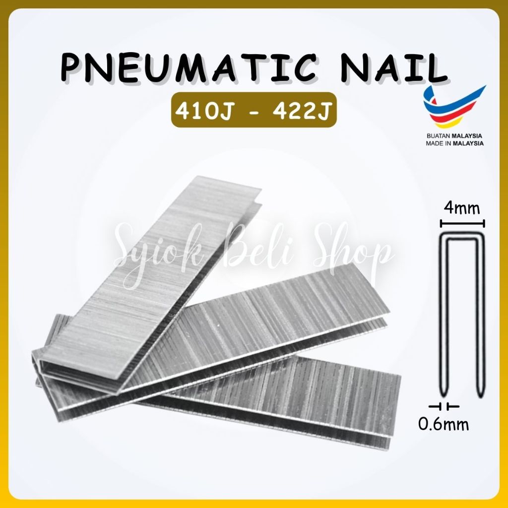 Pneumatic Tacker Wood Brad Air Nail Refill Air Stapler Gun J410 J413 J416 J419 J422 Air Nail ...