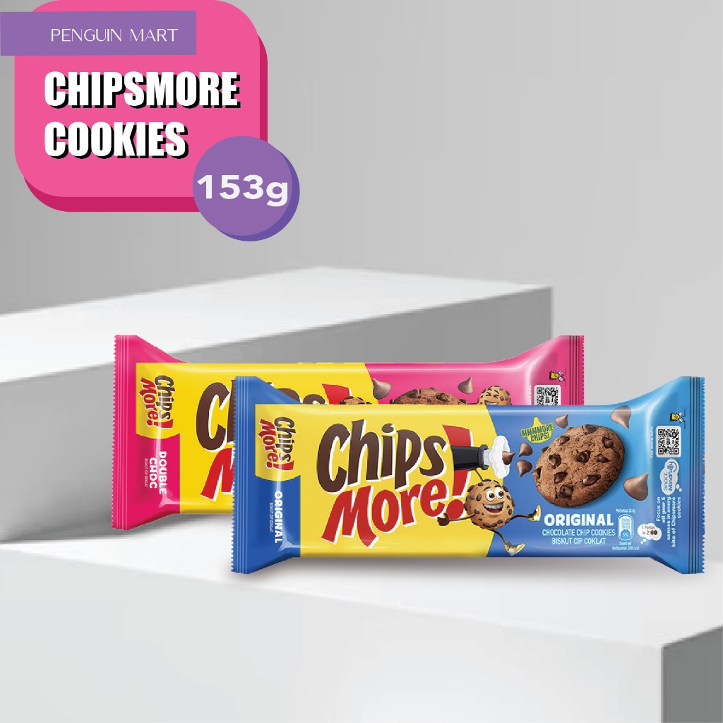 Chipsmore Chocolate Chips Cookies 153g [ Original/Double Chocolate ] | Shopee Malaysia
