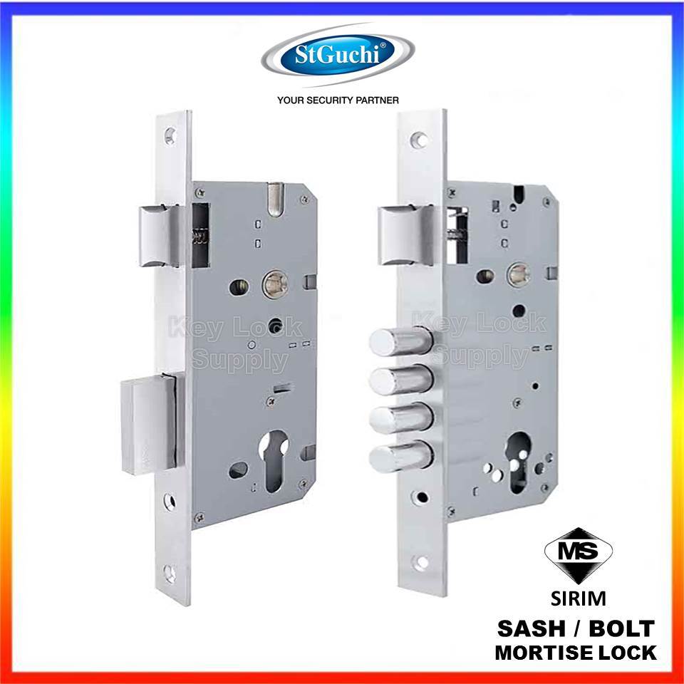 ST GUCHI Mortise SGML-856000 SASH LOCK OR BOLT LOCK 85MM X 60MM | Shopee Malaysia