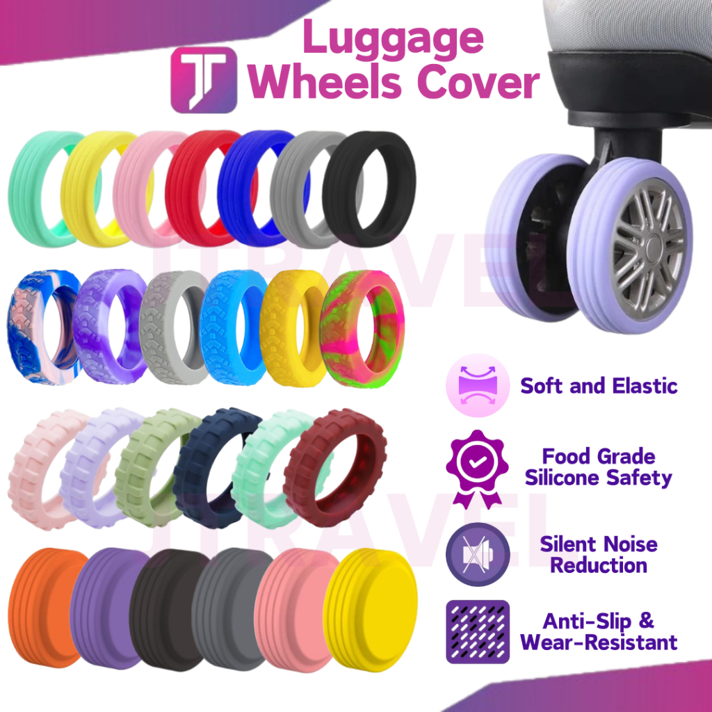 Jtravel Luggage Wheel Cover 2/4/8pcs Luggage Wheel Protecter Casters ...