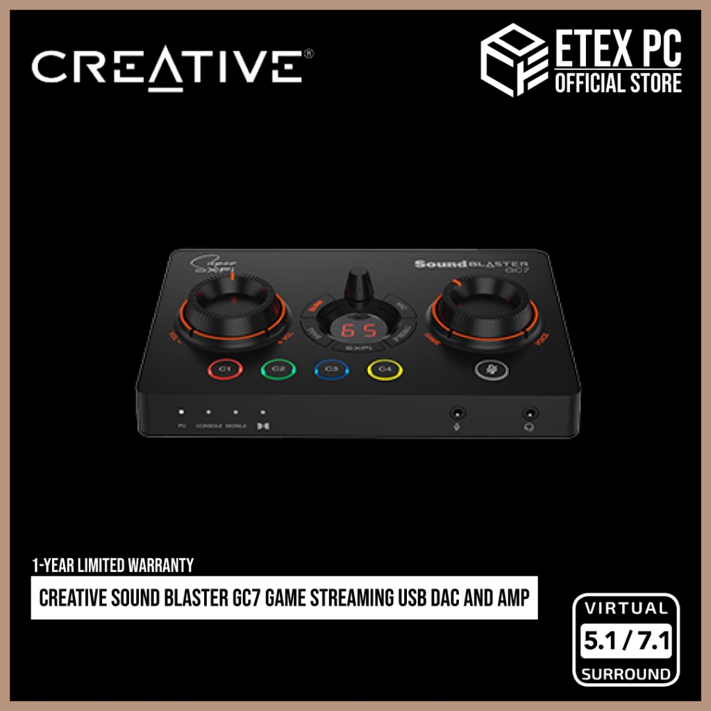 Creative Sound Blaster GC7 Game Streaming USB DAC and Amp ...