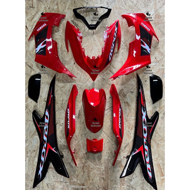 COVER SET NVX V1 V2 FULL RED VRC AEROX | Shopee Malaysia