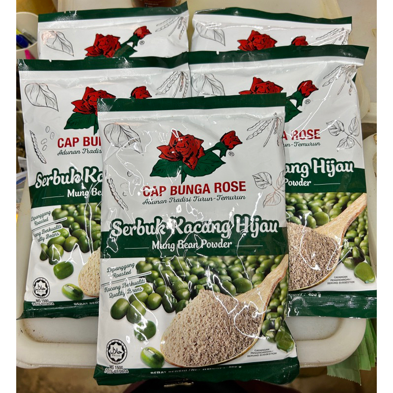 SERBUK KACANG HIJAU CAP BUNGA ROSE / TEPUNG KACANG HIJAU CAP BUNGA ROSE ...