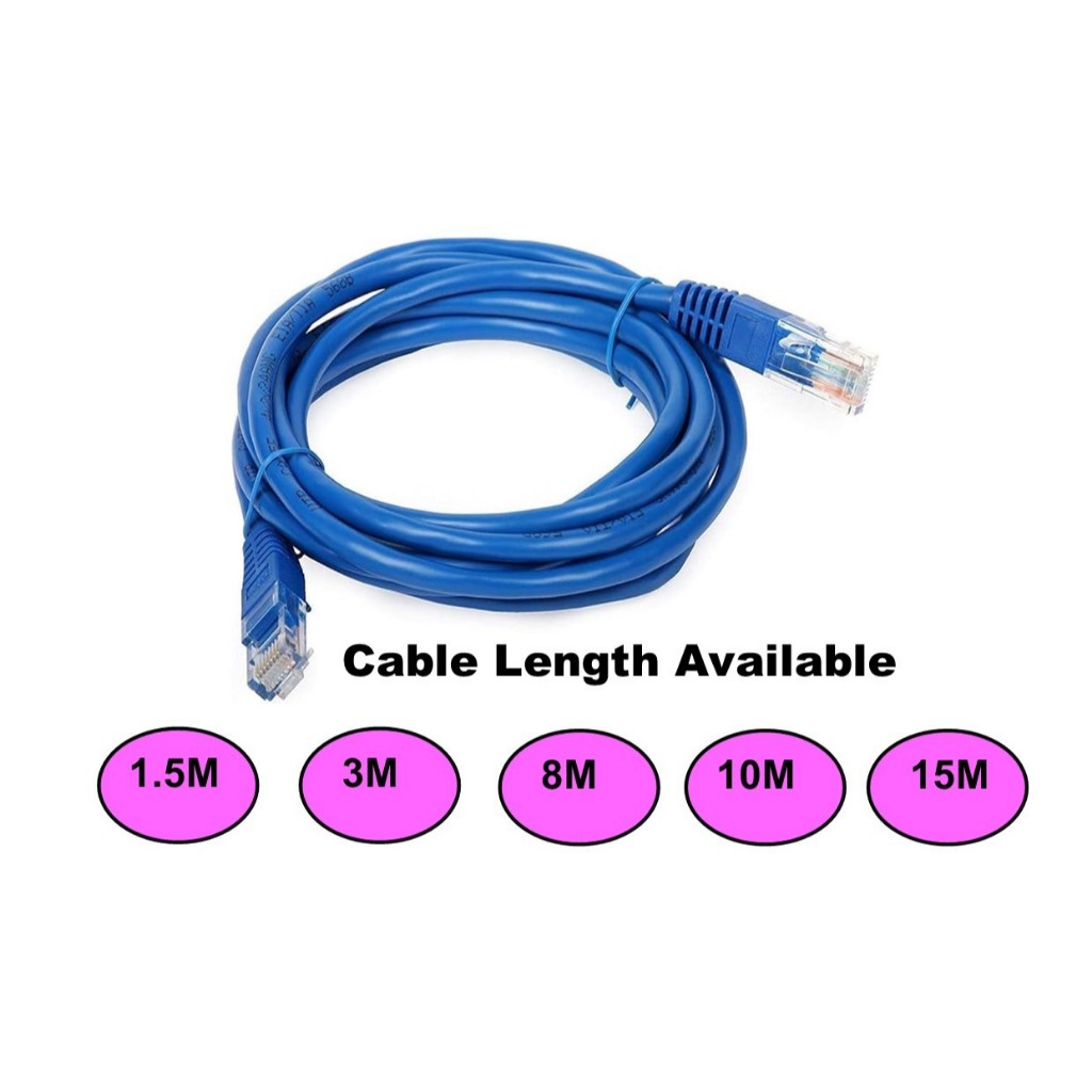 1.5M/3M/8M/10M/15/M Cat 6 LAN Cable RJ45 Cable Gigabit Ethernet Cable ...