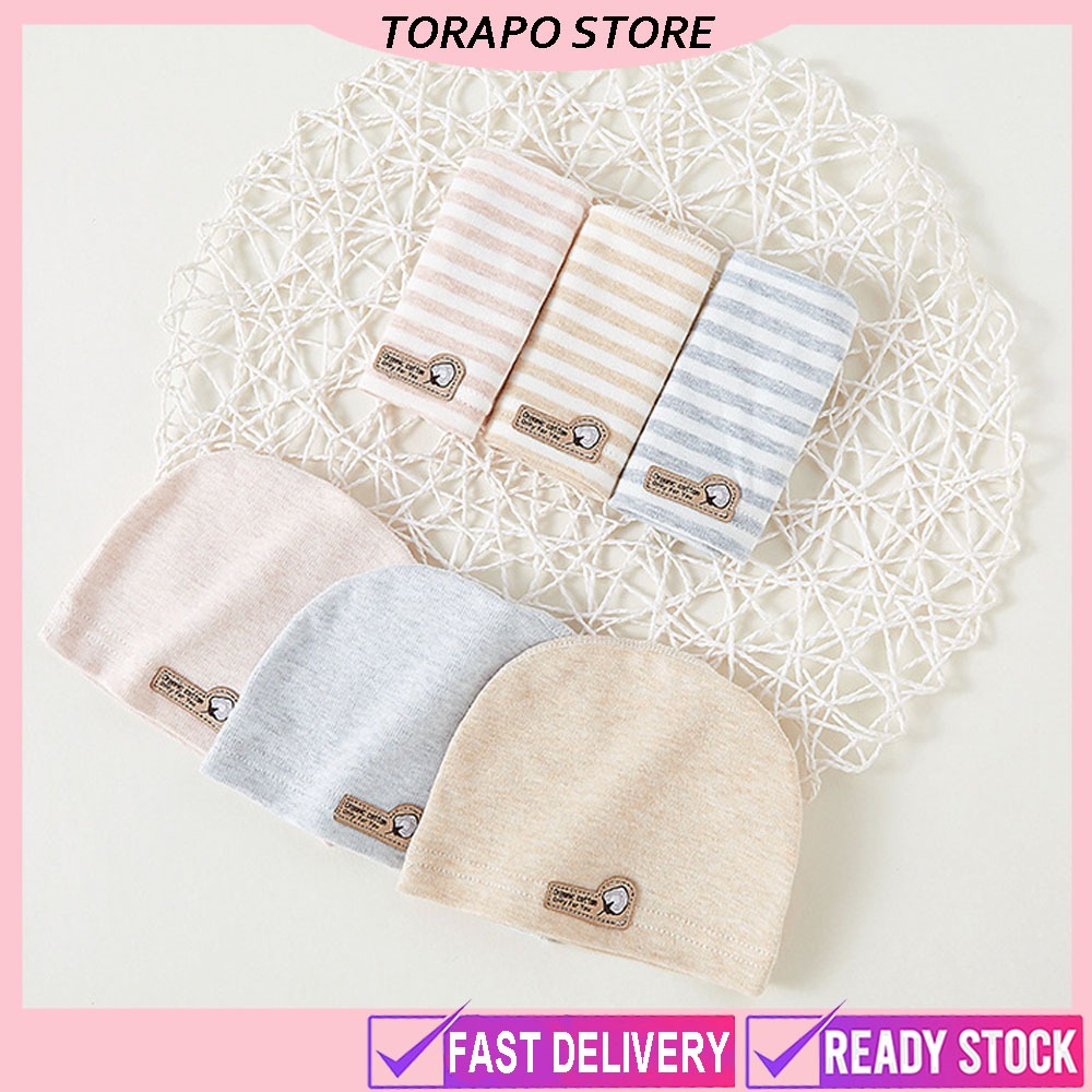 [READY STOCK] Torapo 0-6 Months Newborn Cute Baby Hat Korea Design Girl ...