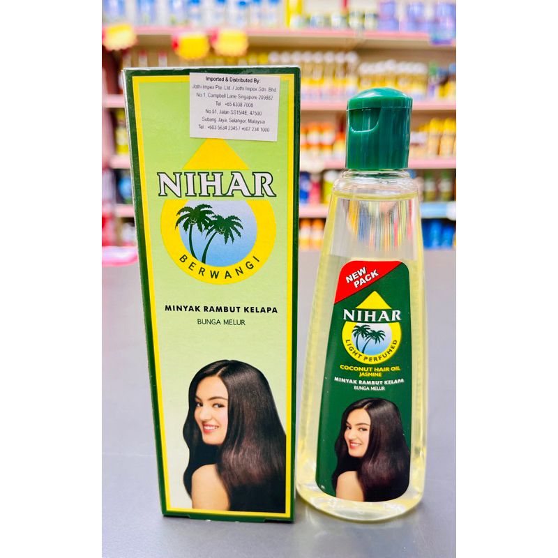NIHAR LIGHT PERFUMED COCONUT HAIR OIL JASMINE/MINYAK RAMBUT KELAPA 90ml ...