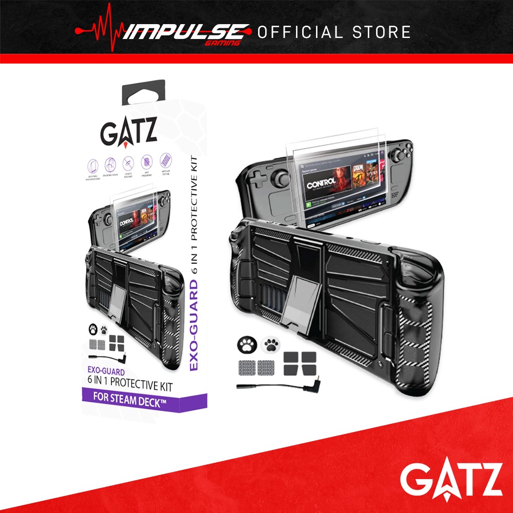 Gatz Steam Deck Exo-Guard 6 in 1 Protective Kit | Shopee Malaysia