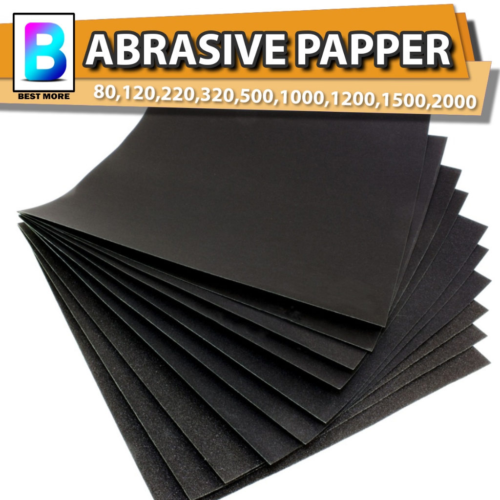 ABRASIVE SAND PAPER WATER PROOF (80 , 120 , 220 , 320 , 500 , 1000 , 1200 , 1500 , 2000 ...