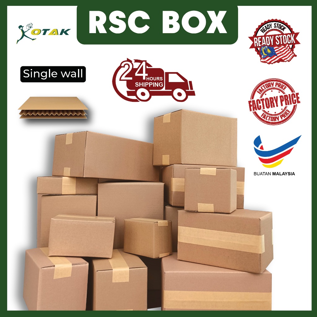 Kotak Plain RSC / Packaging Box / Normal Box / Carton Box | Shopee Malaysia