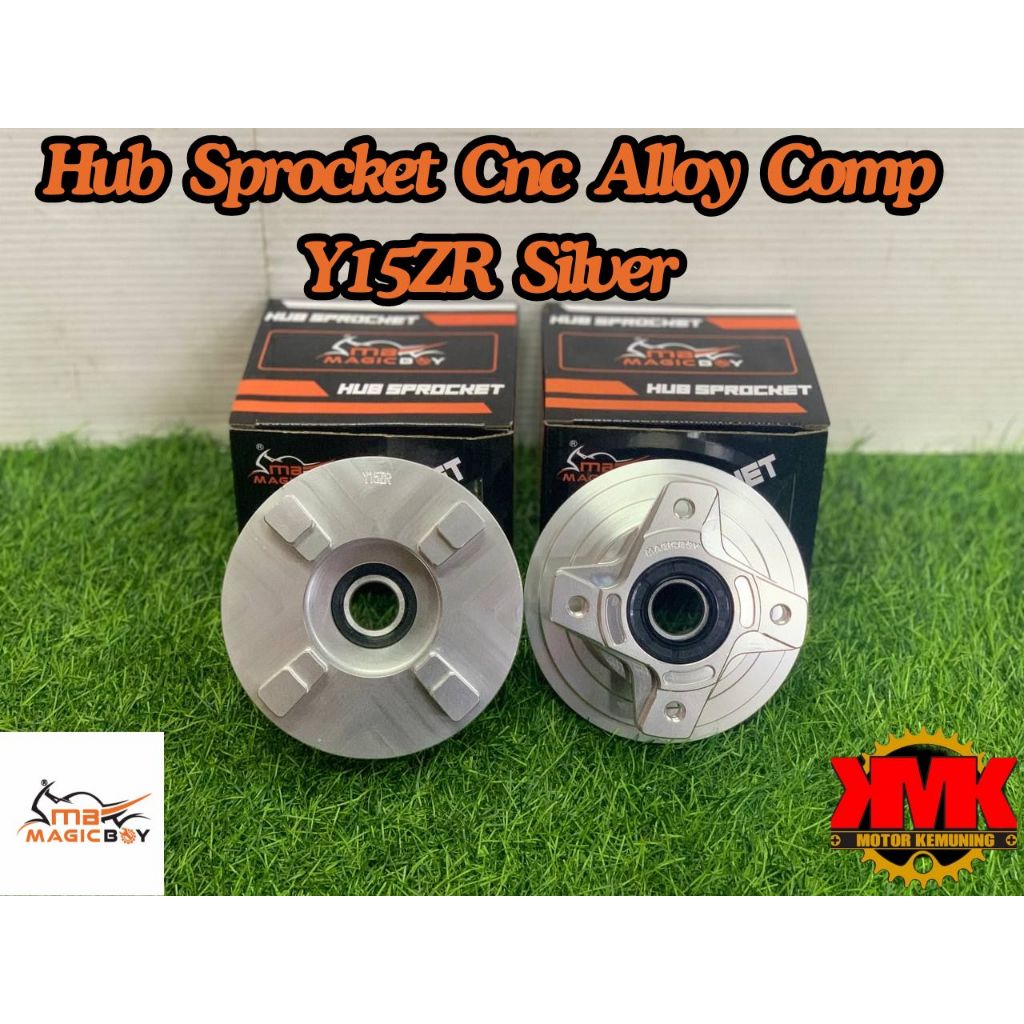 MAGIC BOY HUB SPROCKET CNC ALLOY Y15ZRY16 Y15 Y16ZR LC5S 135LC5S SILVER ...