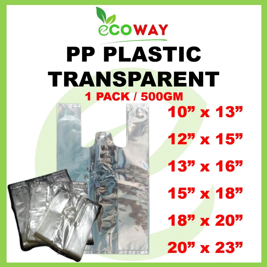 PREMIUM QUALITY PE & PP 500gm± THICKER Beg Plastik Lutsinar Jernih ...