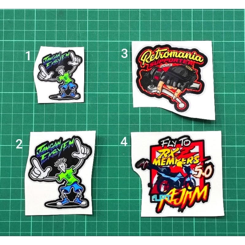 Jangan Eksyen / Retromania Supporter / Fly to RXZ Members 5.0 Sticker ...