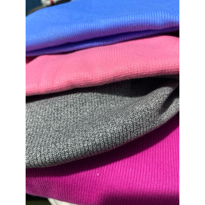 rib 2x2 knit cotton fabric | Shopee Malaysia