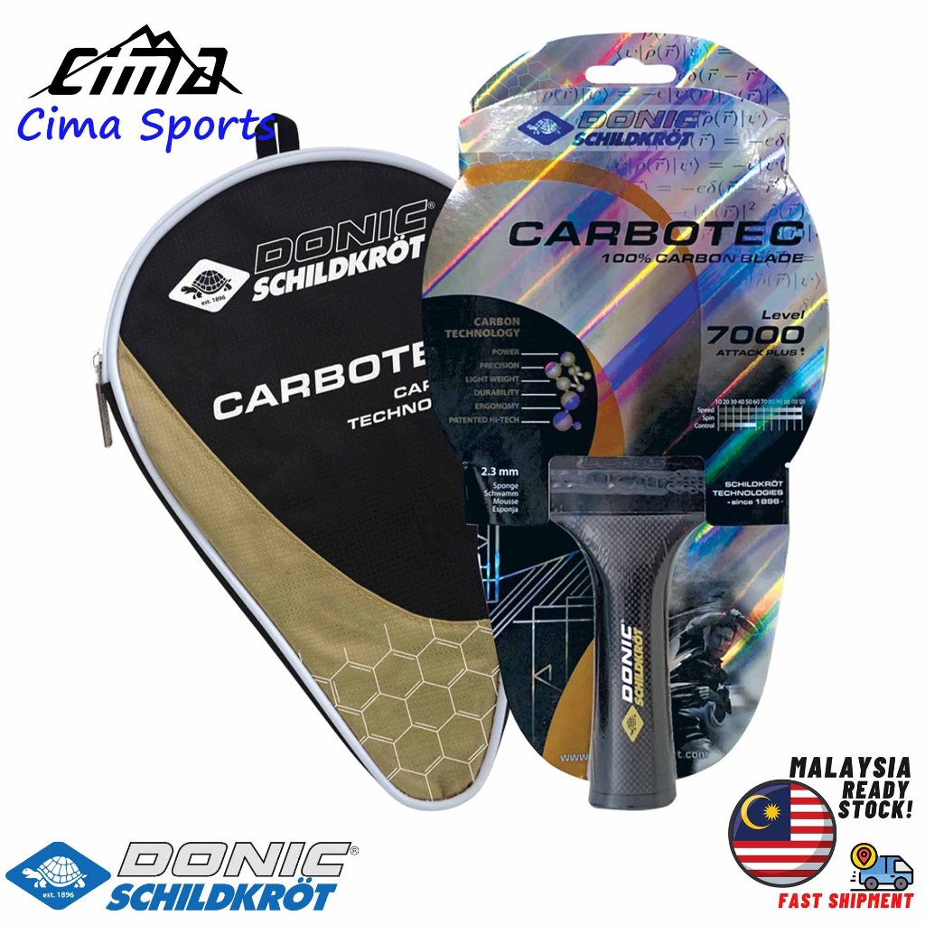Donic-Schildkrot table tennis bat CarboTec 7000 Free Cover | Shopee ...