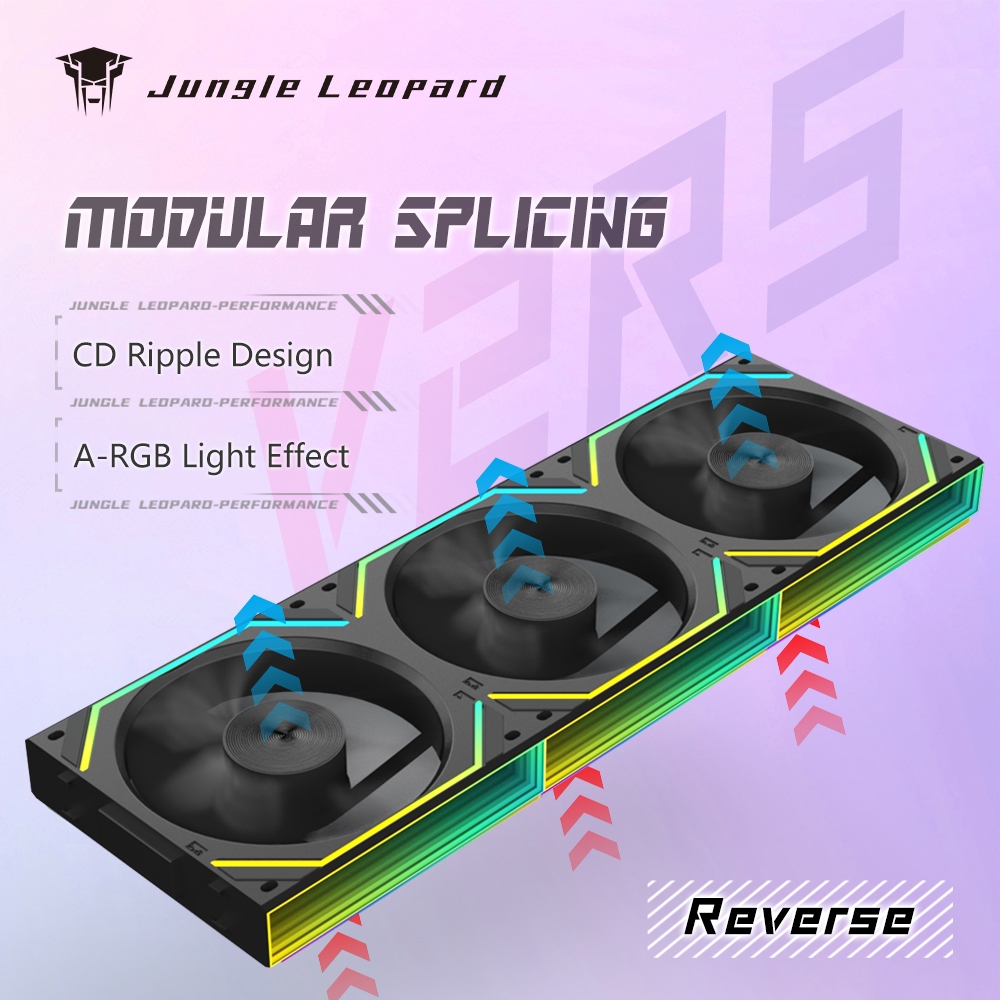 Jungle Leopard Interstellar V2 RS ARGB 3Pin PWM 12cm Fan / Splicing ...