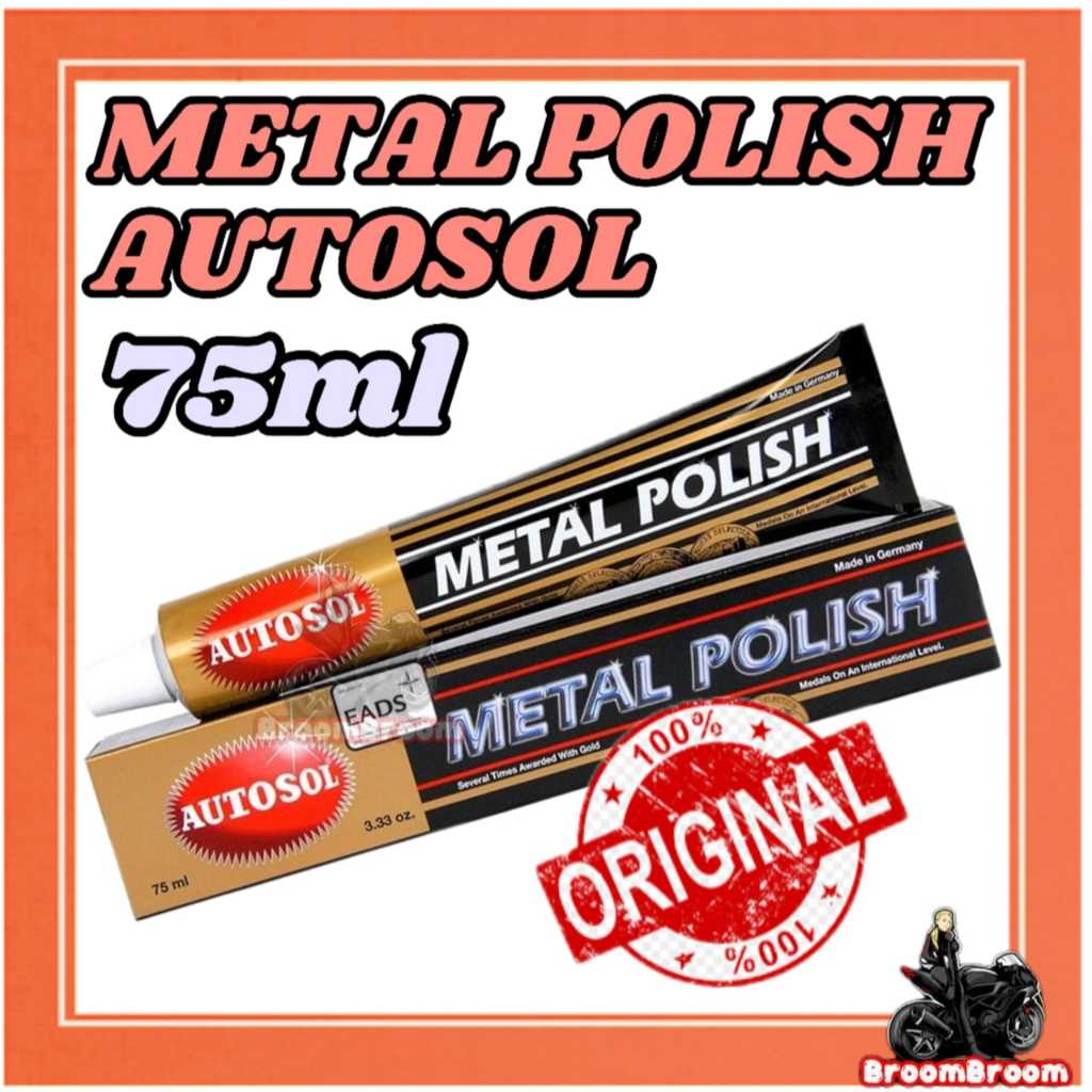 75ML AUTOSOL METAL POLISH MADE IN GERMANY SUITABLE FOR ALL METAL POLISH ...