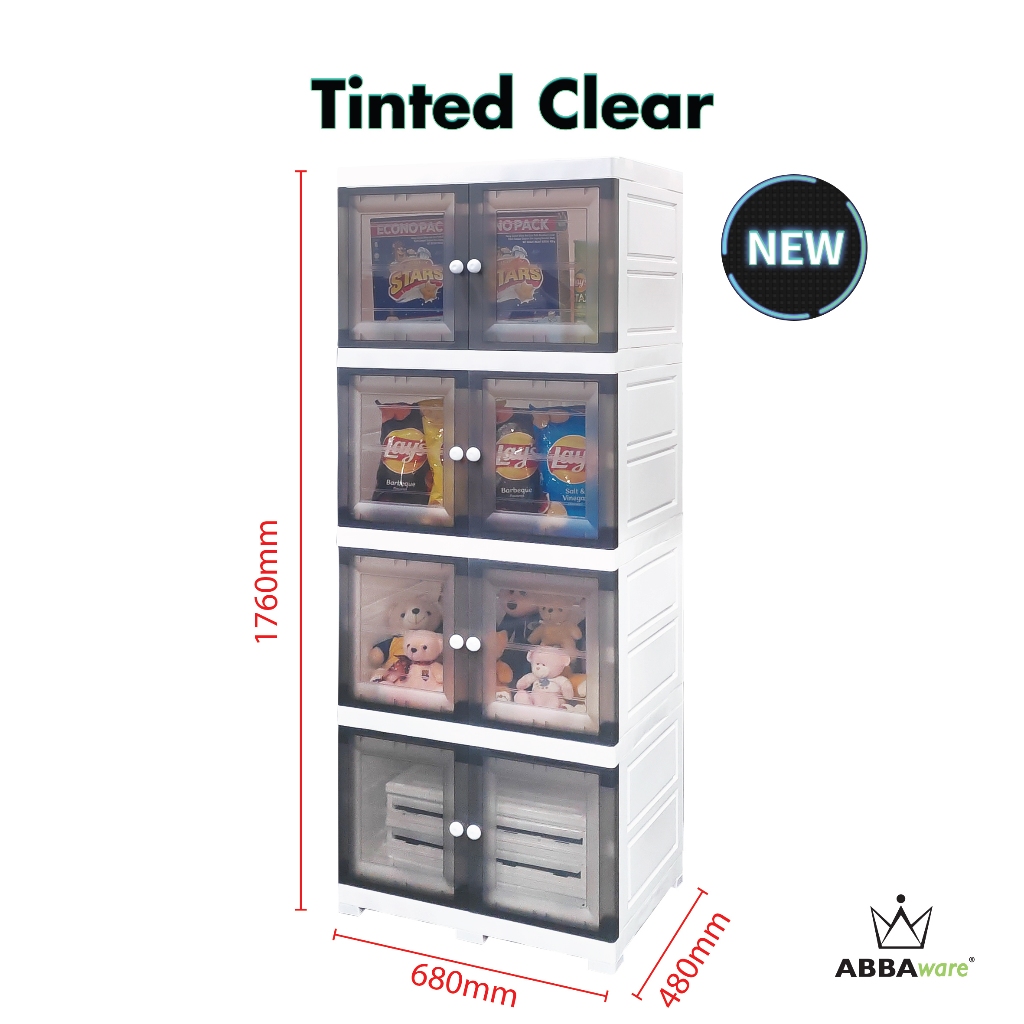 Abbaware Display Cabinet Transparent / Storage Cabinet Large Capacity ...