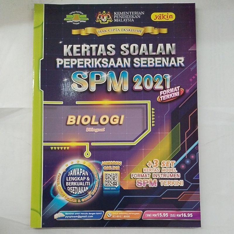 (mehraj) kertas soalan peperiksaan spm 2021 format terkini BIOLOGI ...