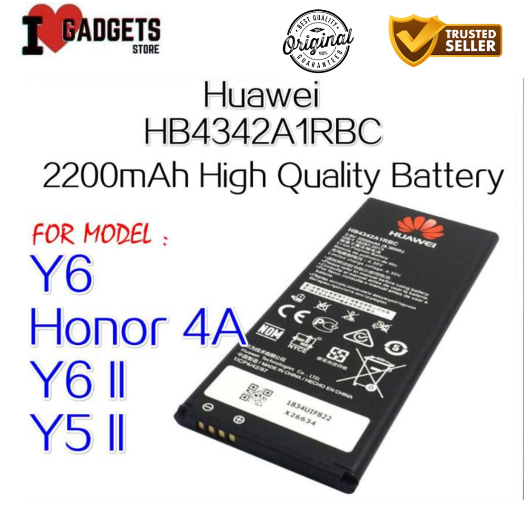 COMPATIBLE BATTERY FOR HUAWEI Y6 II Y5 II HONOR 4A Y6 | Shopee Malaysia