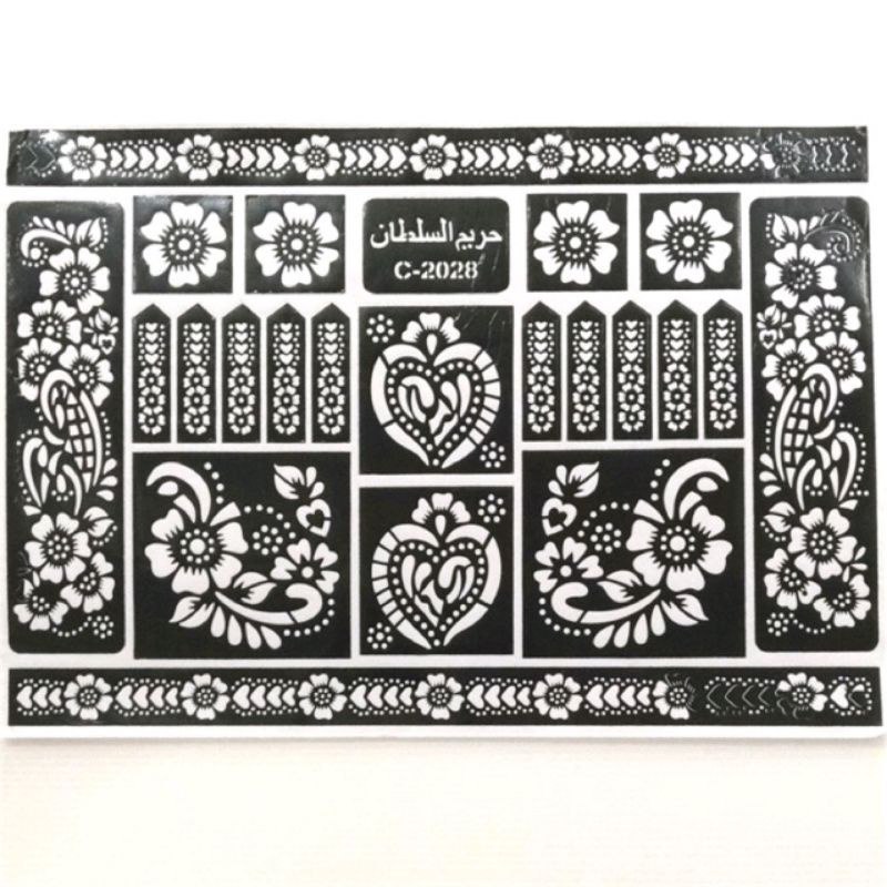 KERTAS INAI STICKER PENGANTIN / INAI CORAK PENGANTIN 2028 1PCS(RANDOM ...
