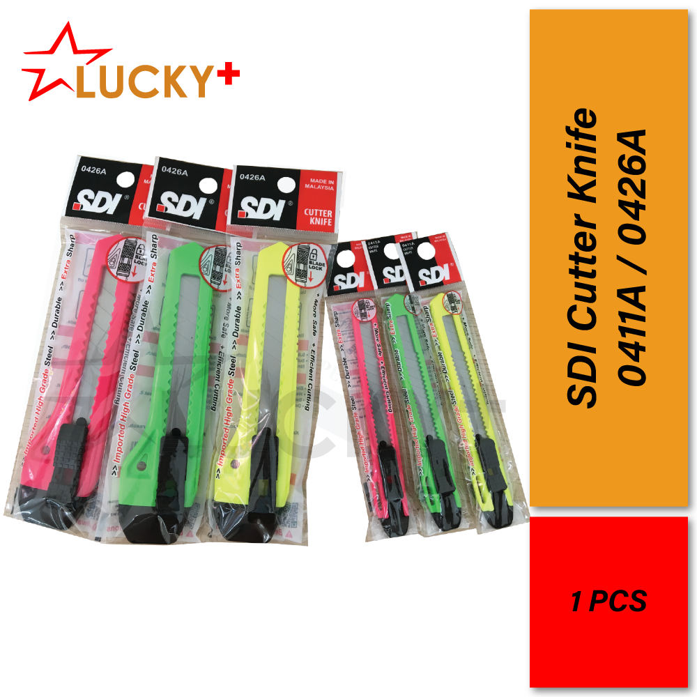 SDI Cutter Knife 0411A/0426A (1pcs) Pen Knife / School Office Student ...