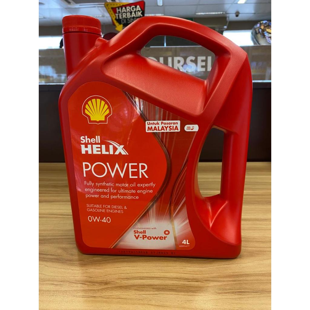 SHELL HELIX POWER 0W-40 4L ( 100% ORIGINAL LUBRICANT OIL ) BUY 2 FREE 1 ...